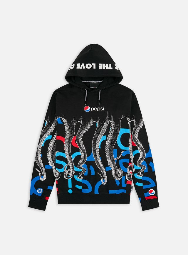 Octopus x Pepsi Camo Hoodie Felpa con cappuccio Black - collabo Pepsi ...